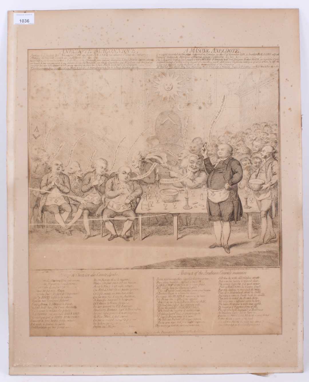 Lot 1036 - James Gillray (1757-1815) etching