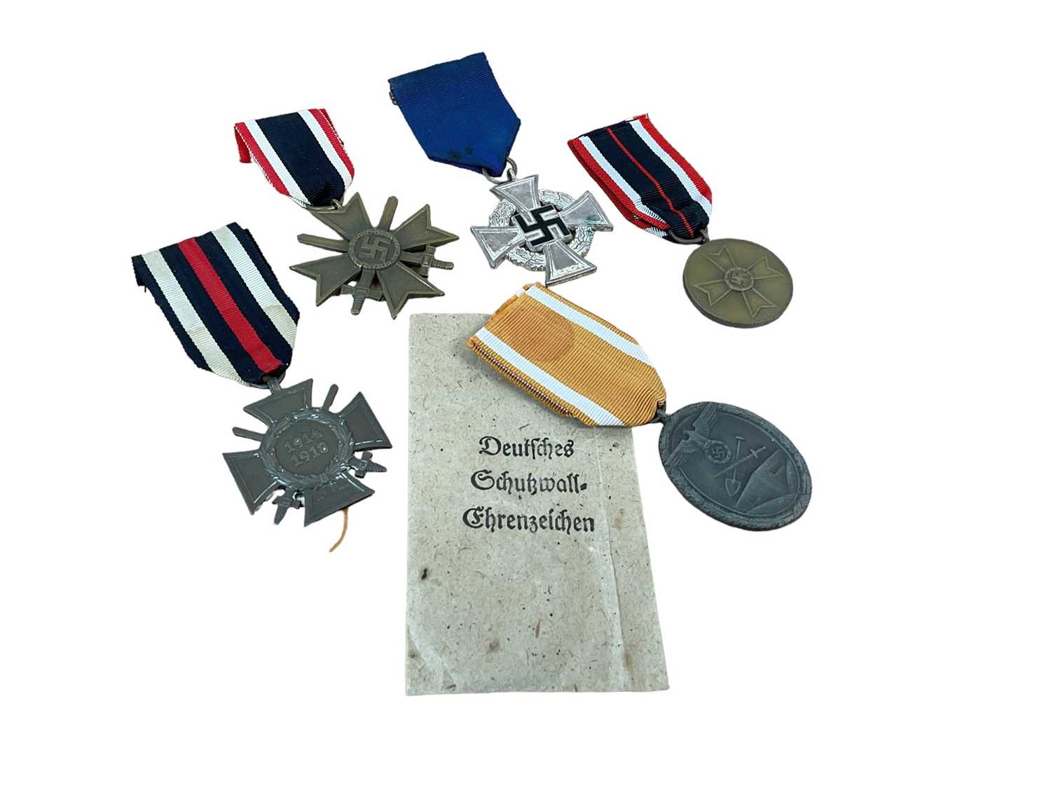 Lot 794 - Nazi German Defences medal, a Nazi War Merit