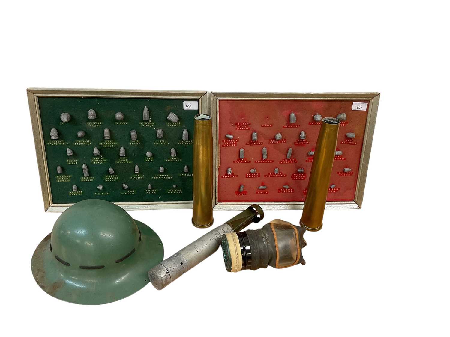 Lot 697 - Two display boards, mounted with a selection