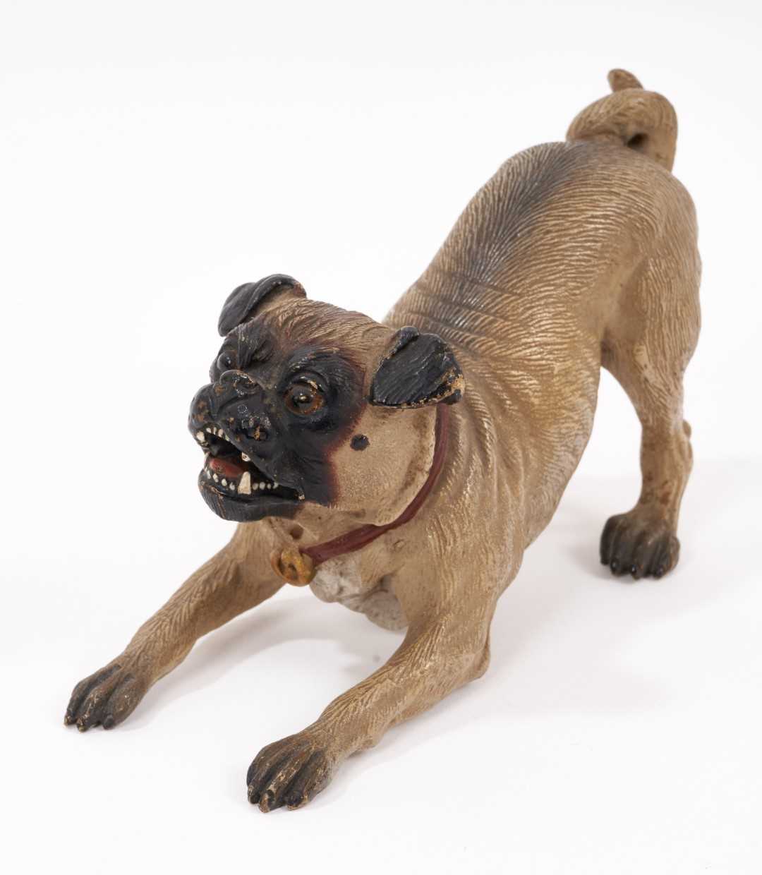 Lot 951 - A well-modelled cold painted bronze model of