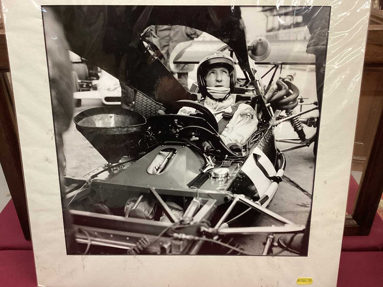 Lot 149 - Large scale print of Jochen Rindt sitting in