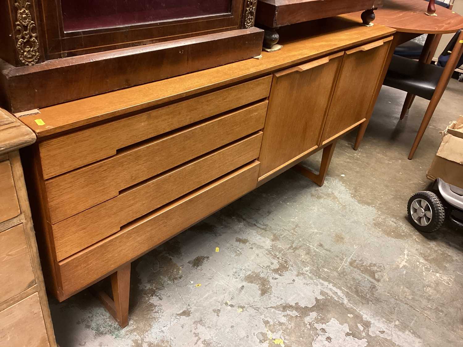 Lot 1251 - Mid century teak sideboard by Beautility,