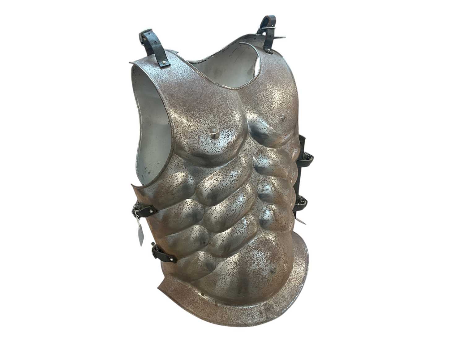 Lot 762 - Full size, wearable, metal armour breast and