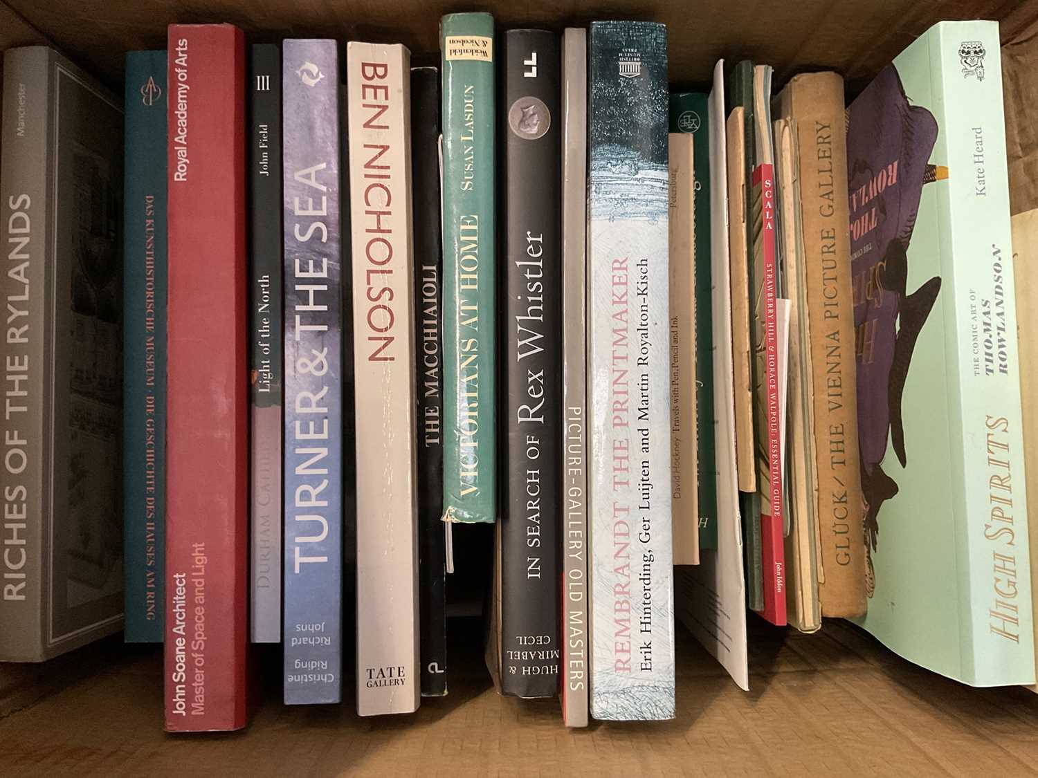Lot 168 - Two boxes of books, predominantly art
