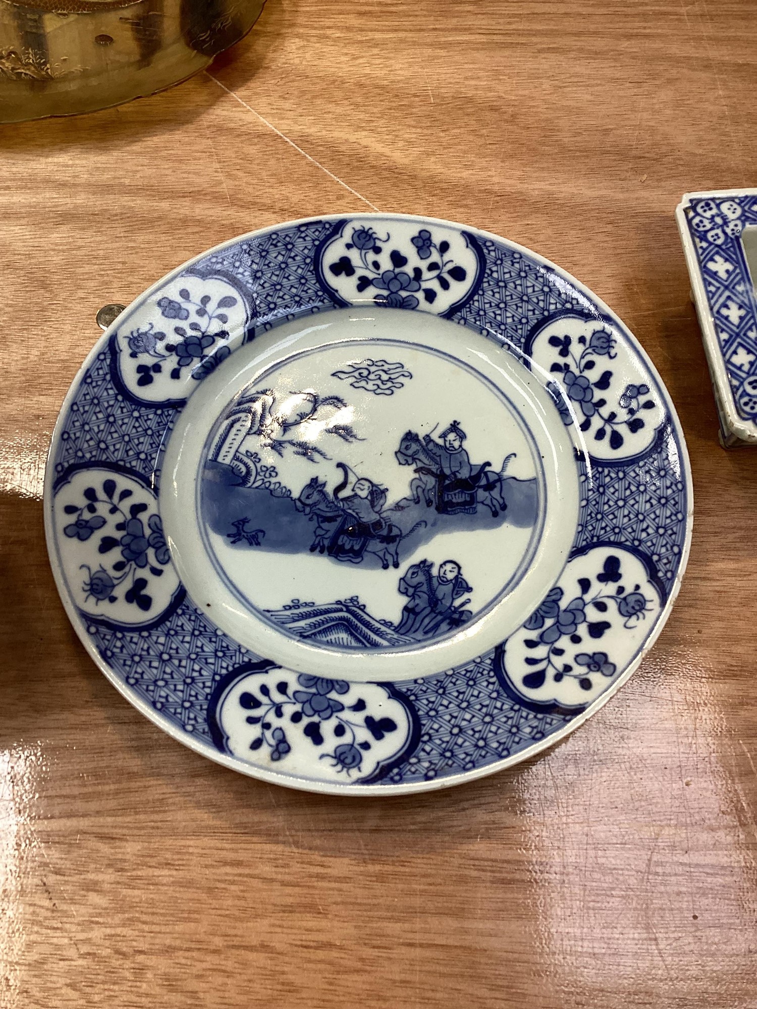 Lot 5101 - 18th century Dutch delft vase and group of