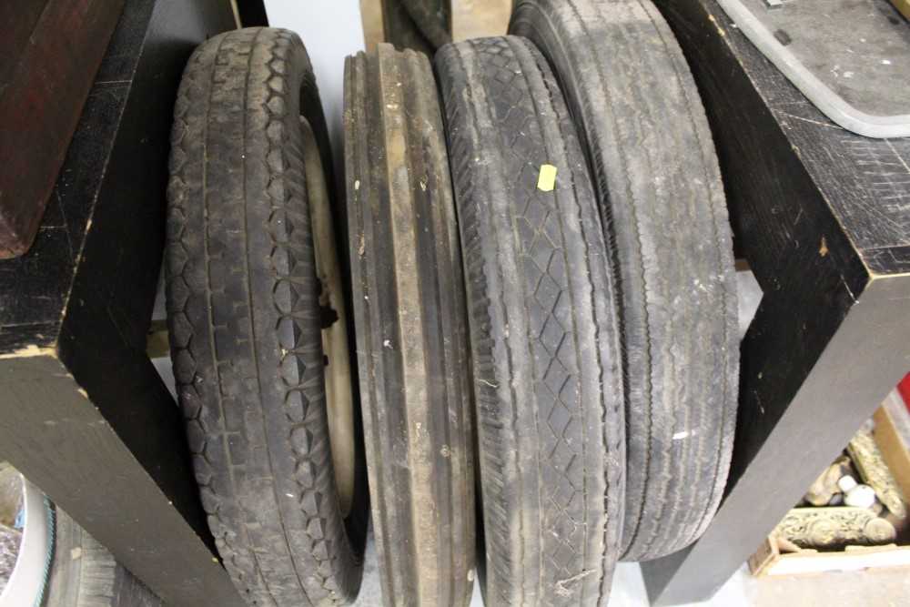 Lot 1636 - Group of four Pre War Sankey type wheels