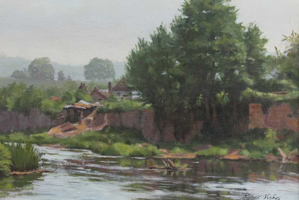 Lot 103 - Roger Fisher (1919-1993) oil on board