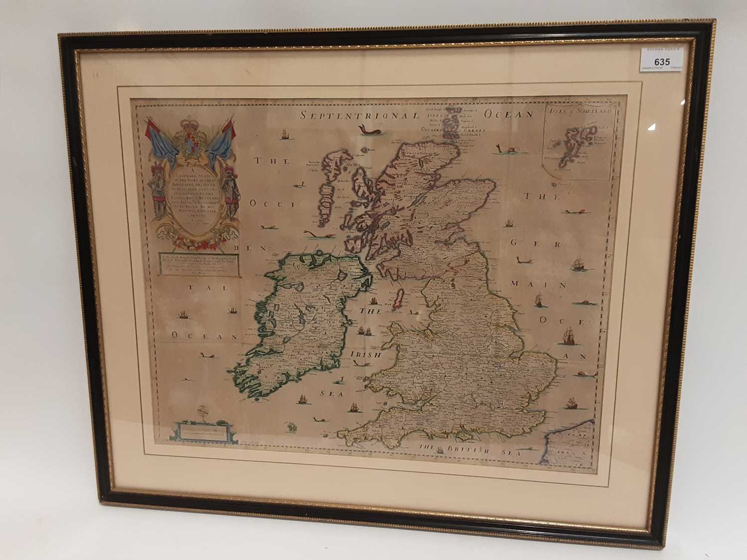 Lot 635 - Richard Blome 1669 map ' A Generall mapp of