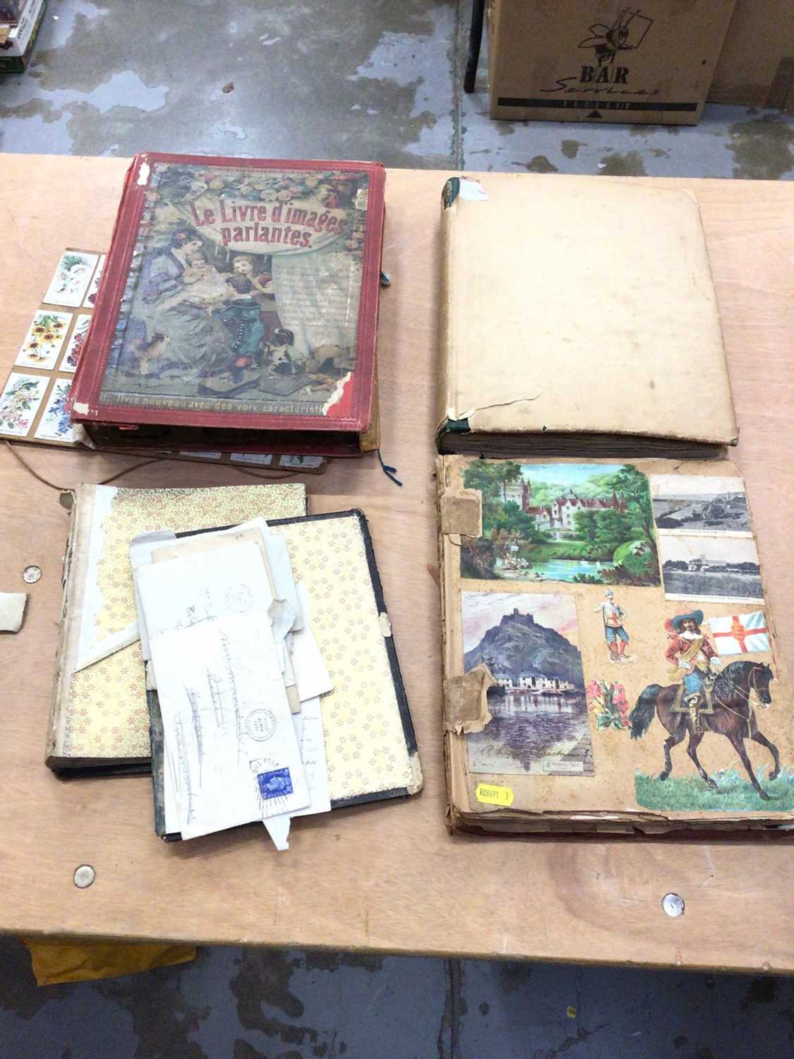 Lot 1328 - Victorian scrap albums, crest album,