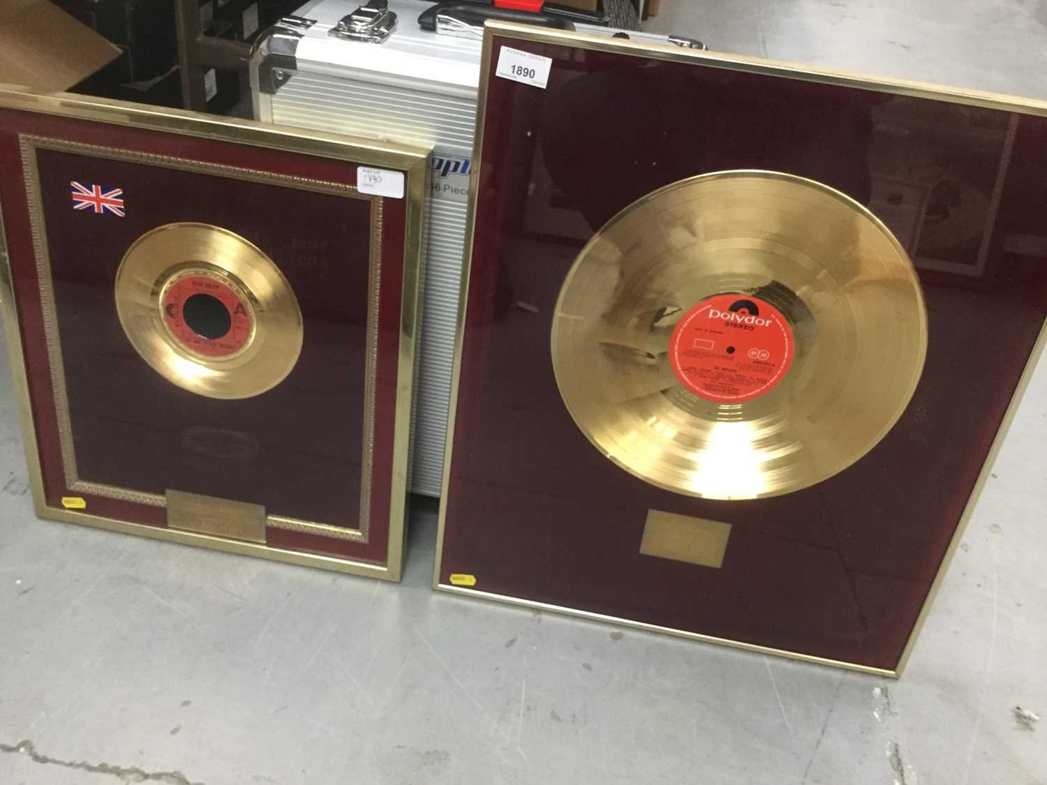 Lot 57 - Formula Ford Interest- two framed gold discs